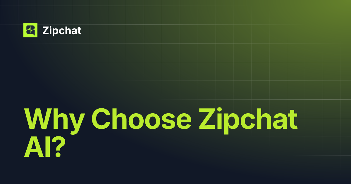 Why Choose Zipchat AI? | Zipchat